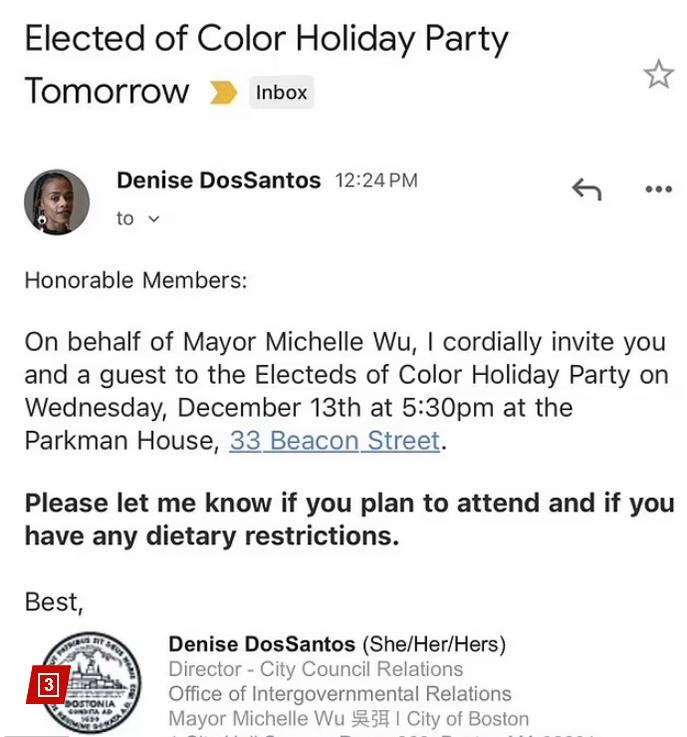 Boston's Mayor Michelle Wu Planned A Secret No-Whites Allowed Christmas ...