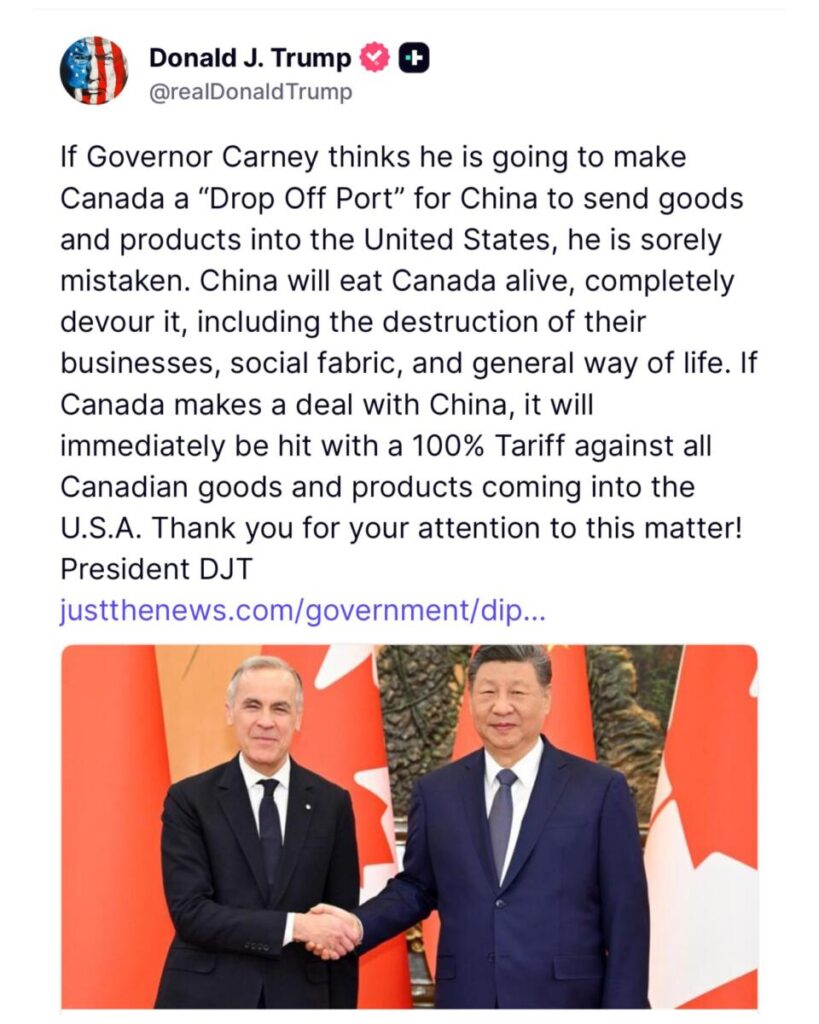 BREAKING: President Trump Threatens Canada "Governor" Mark Carney with ...