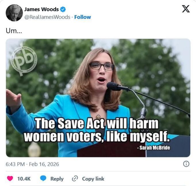 The One TEENY Word James Woods Used to Make Sarah (Tim) McBride Go ...